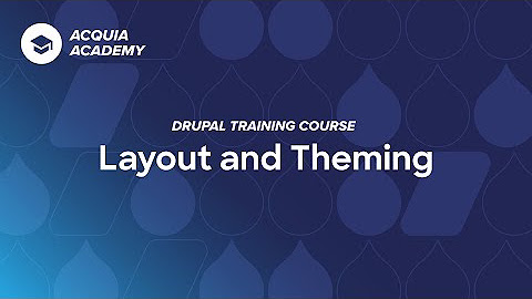 Drupal Training - Layout and Theming - YouTube