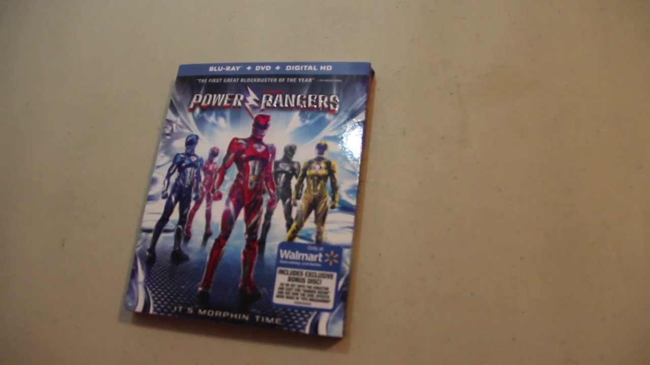 POWER RANGERS (2017) Unboxing!! Blu-Ray/DVD Walmart exclusive - YouTube