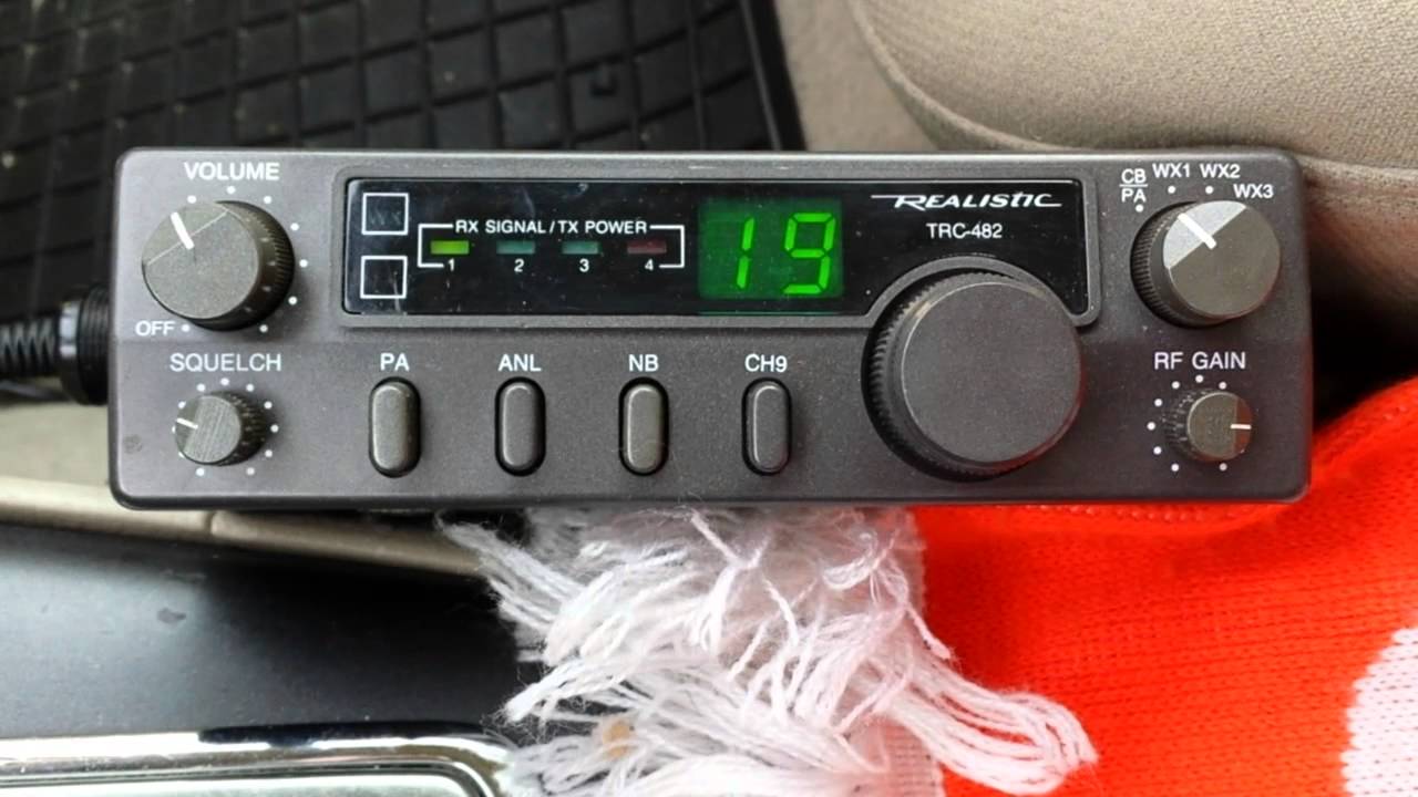 cbradio Realistic TRC482 super klasyk + Firestik FS2 - YouTube