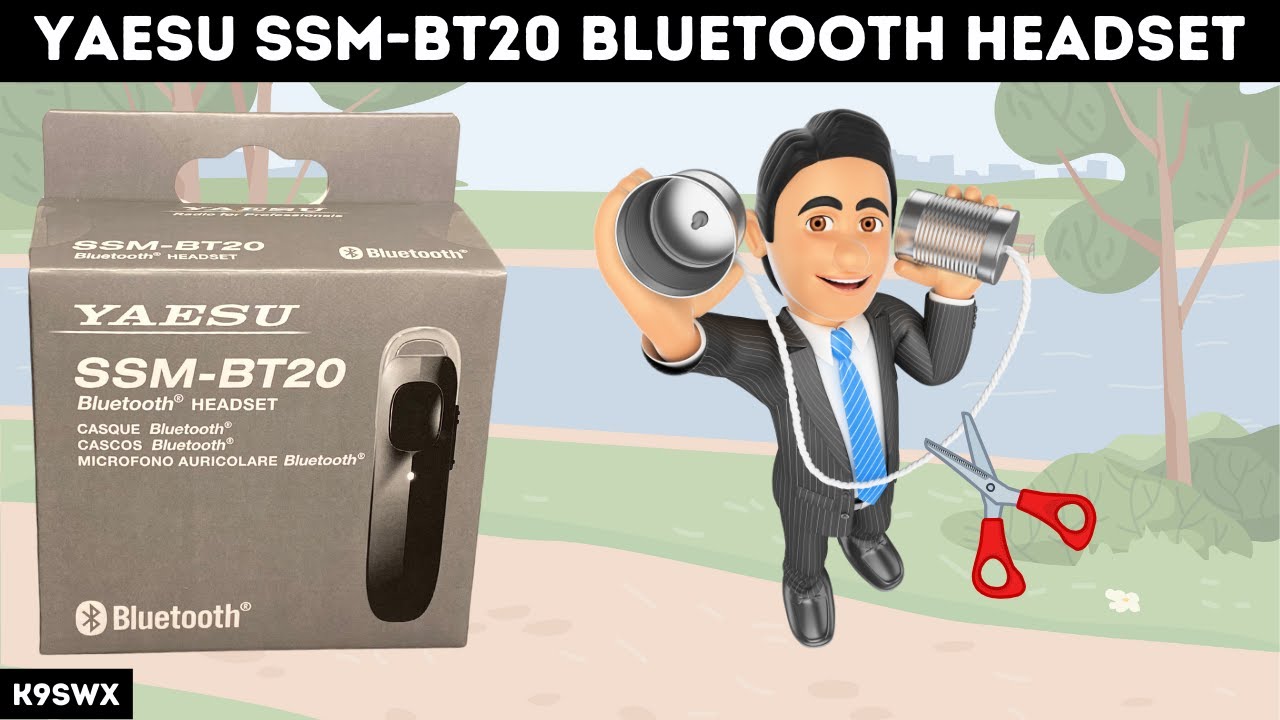Yaesu SSM-BT20 Bluetooth headset review - YouTube