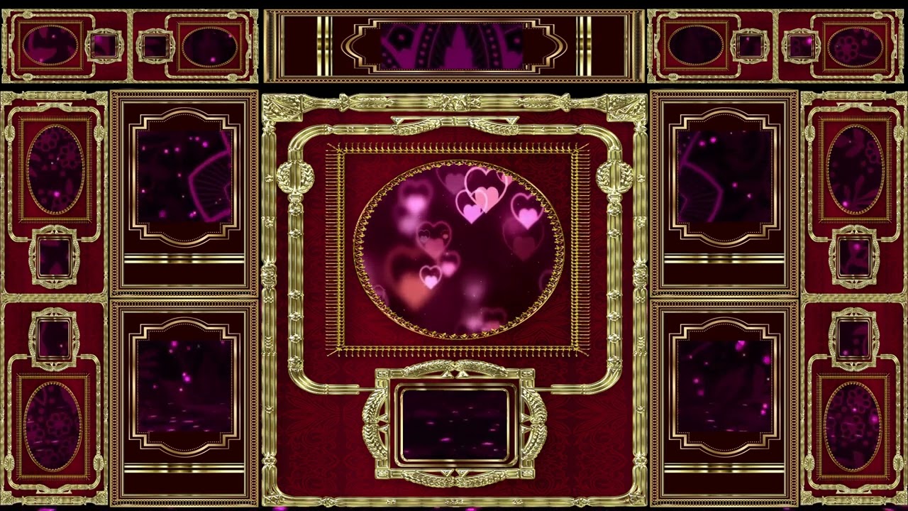 Royal Frame Wall Set Animated Visual Video - YouTube