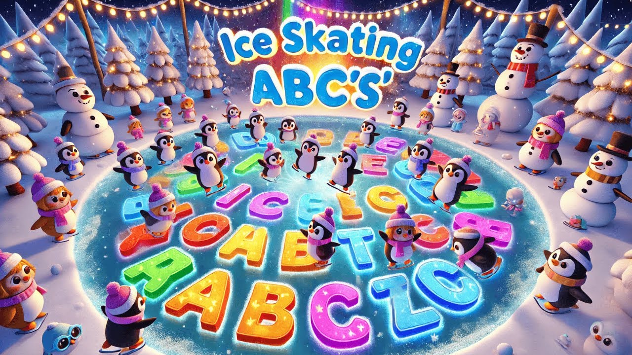 Ice Skating ABC's | Alphabet Song in English for Kid's - YouTube