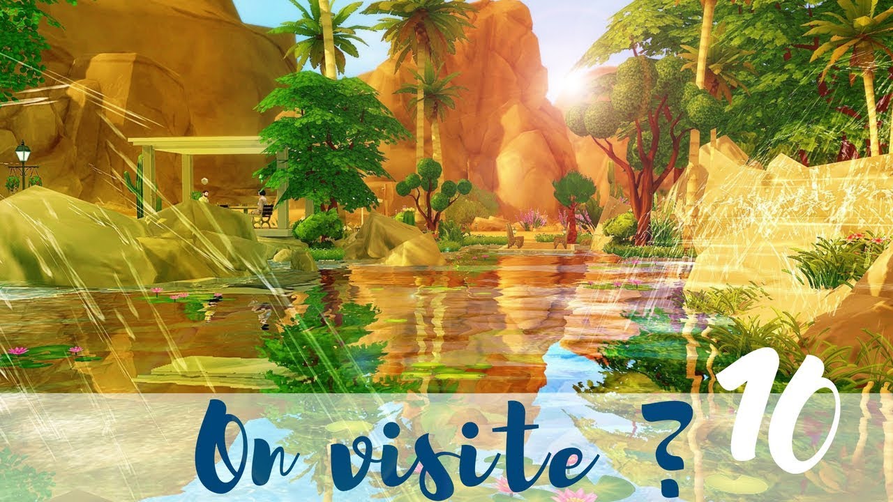 -10- WATERFALL PARK | ON VISITE ? 🏡 | Les Sims 4 - YouTube