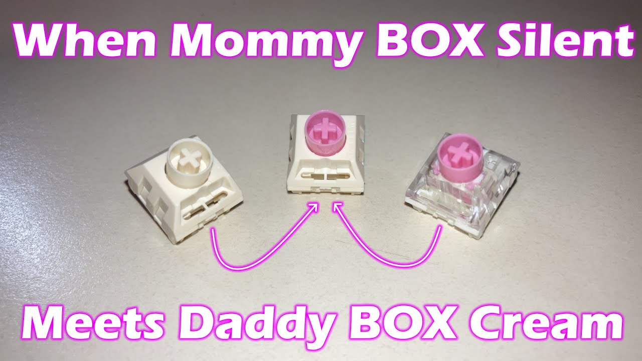 Switch Experiment: Creating BOX Silent Cream Switches - YouTube
