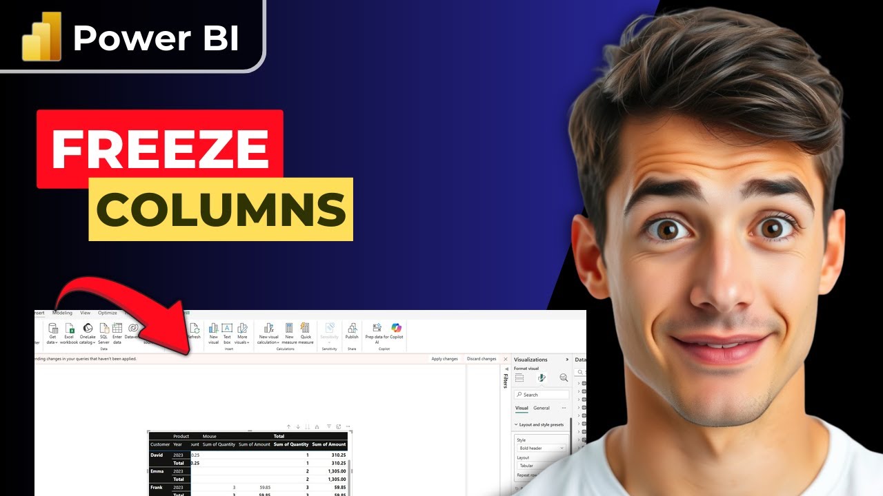 How To Freeze Multiple Columns In Power Bi Matrix (Easiest Way) (2026 ...