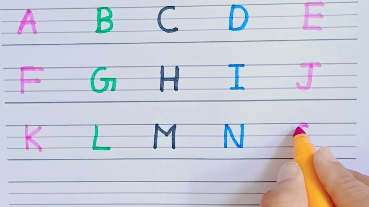Four line abcd for kids | A for Apple B for Ball | ছোট বাচ্চাদের পড়া ...