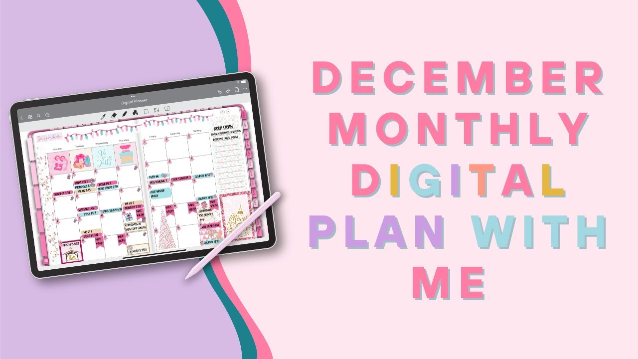 December Digital Plan with Me Monthly 2023 🌟 - YouTube