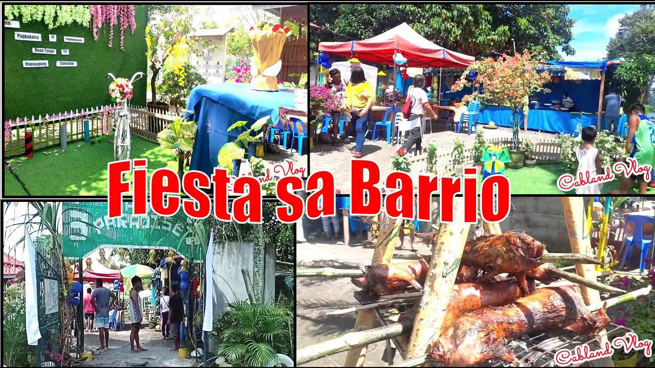 Fiesta sa Barrio (Purok Paradise )/ Life in the province / Cabland Vlog ...