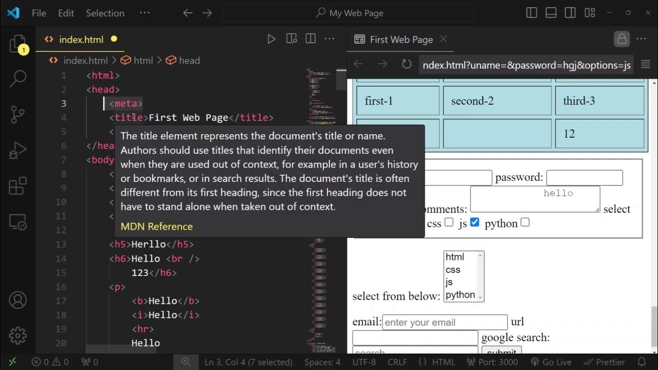 HTML form part - 3 | HTML AND CSS PART - 10 - Tamil - YouTube