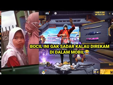 BOCIL INI GAK SADAR KALO DI REKAM DARI DALAM MOBIL 🤣🤣