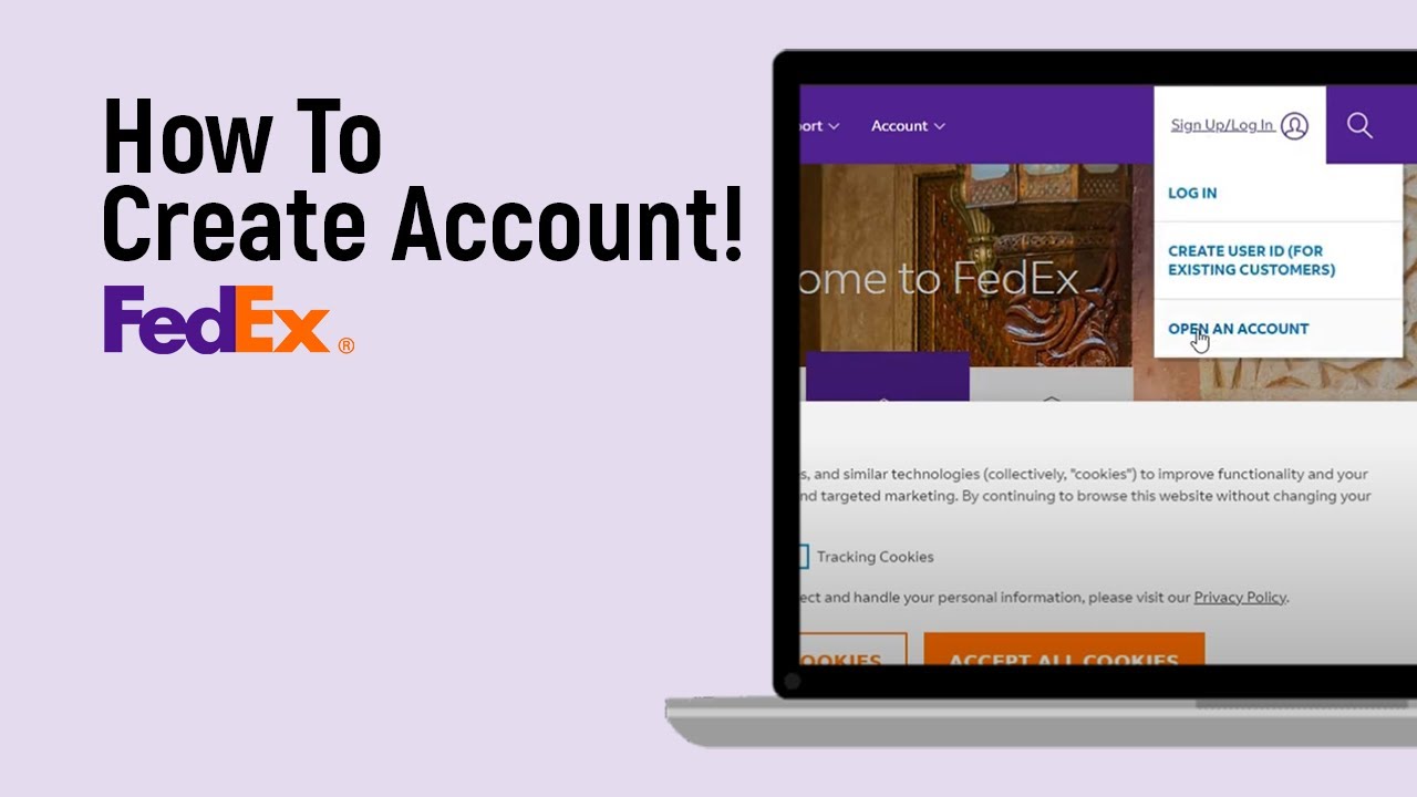 How to Create Account on Fedex [easy] - YouTube