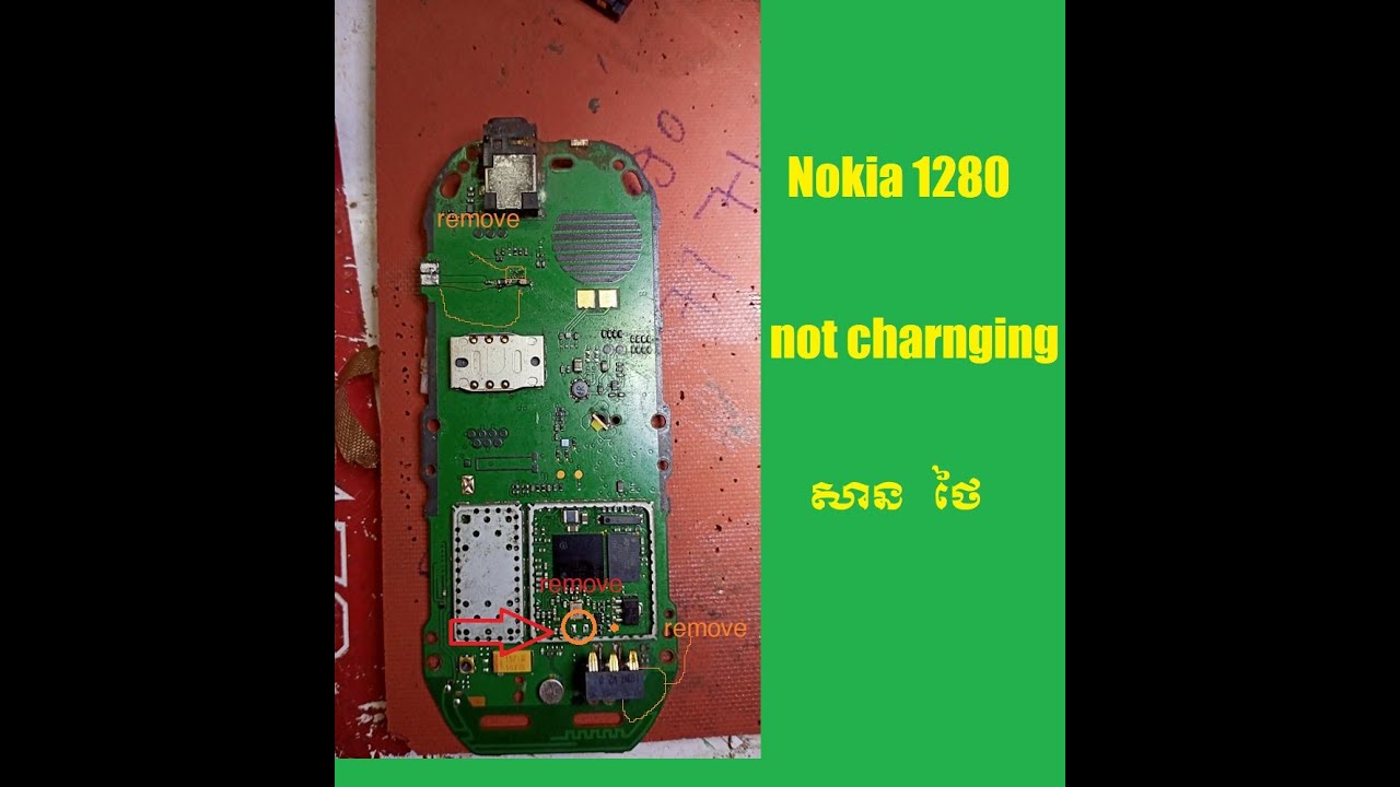 Nokia 1280 Not Charnging - YouTube
