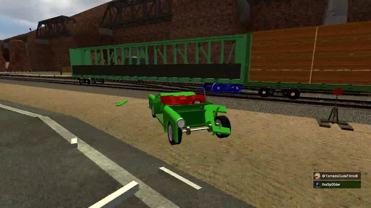 Gmod Train hits car - YouTube