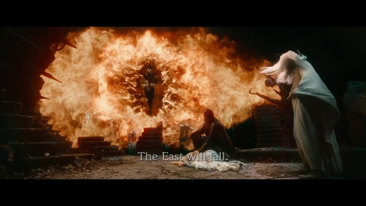 Nazgul Battle - The Hobbit (With Lord of the Rings Music) - YouTube