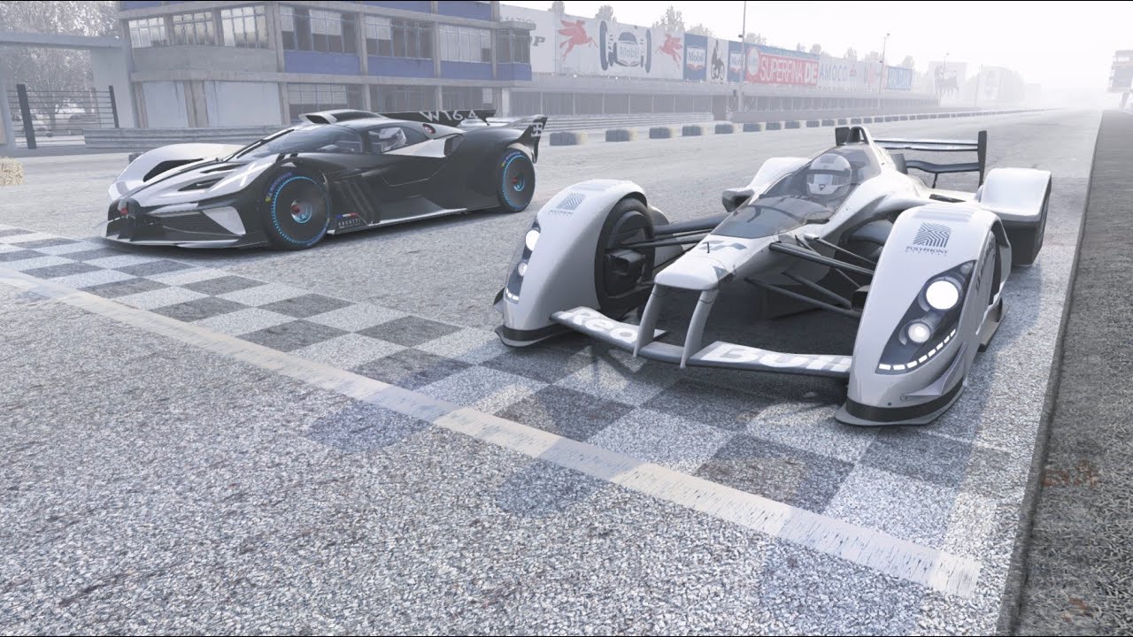 Red Bull X1 Prototype vs Bugatti Bolide at Monza Full Course - YouTube