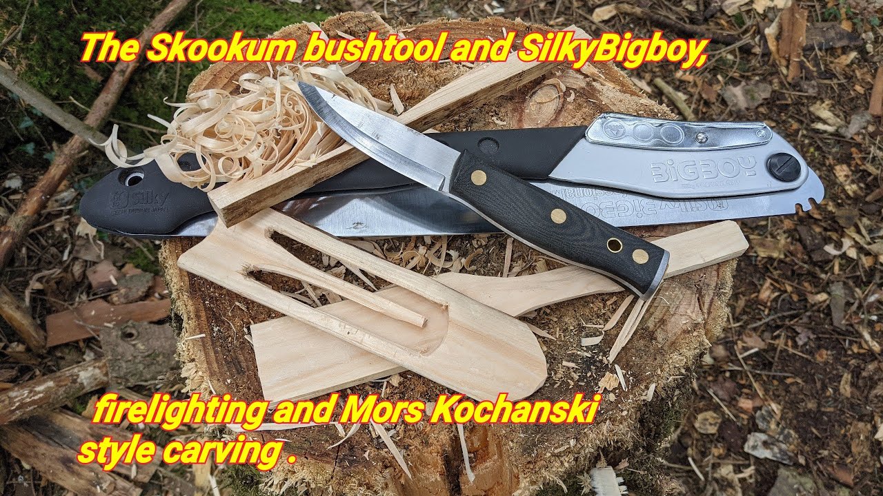 The Skookum bushtool, In use, Mors Kochanski style. - YouTube