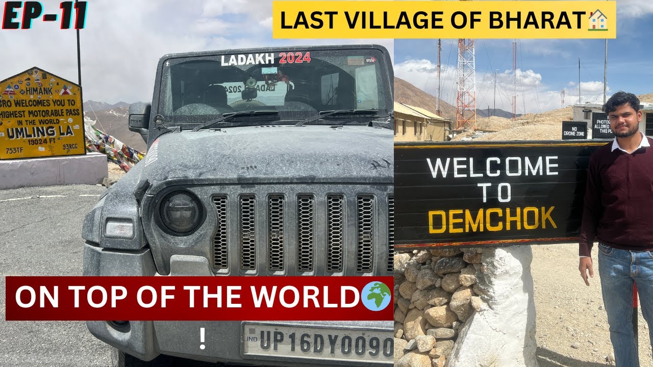 ON TOP OF THE WORLD UMLING PASS || LAST VILLAGE OF BHARAT DEMCHOK ...