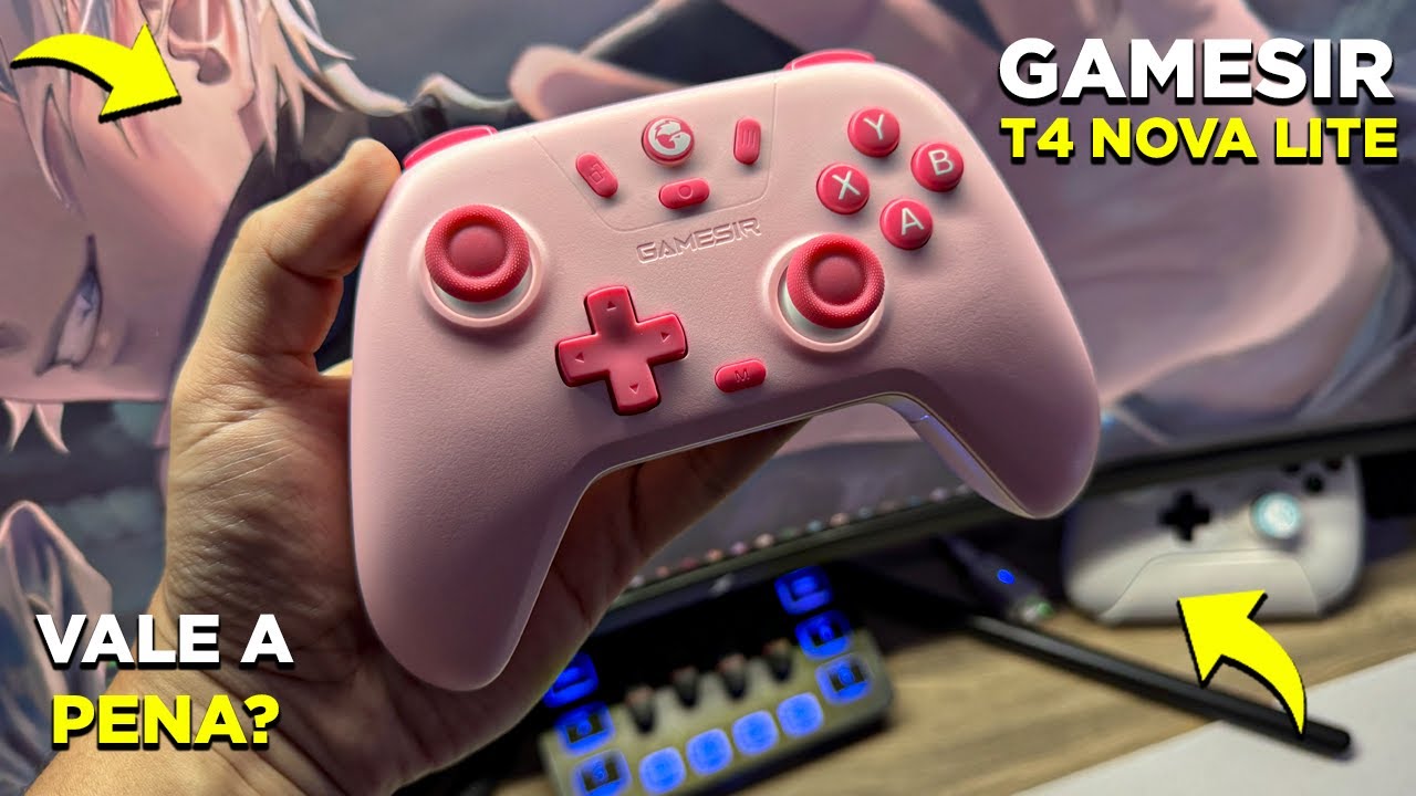 CONTROLE GAMESIR T4 NOVA LITE - o MAIS BARATO com HALL EFFECT do ALIEXPRESS! - YouTube