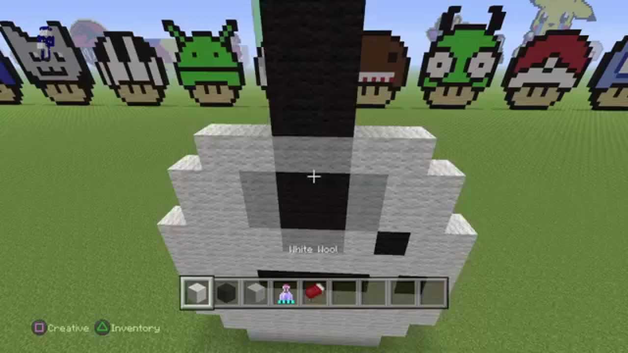 Minecraft Pixel Art Tutorial - Guitar - YouTube