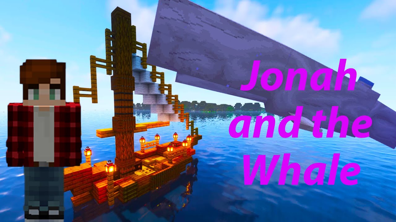 Jonah And The Whale | Minecraft Bible Stories for Kids - YouTube