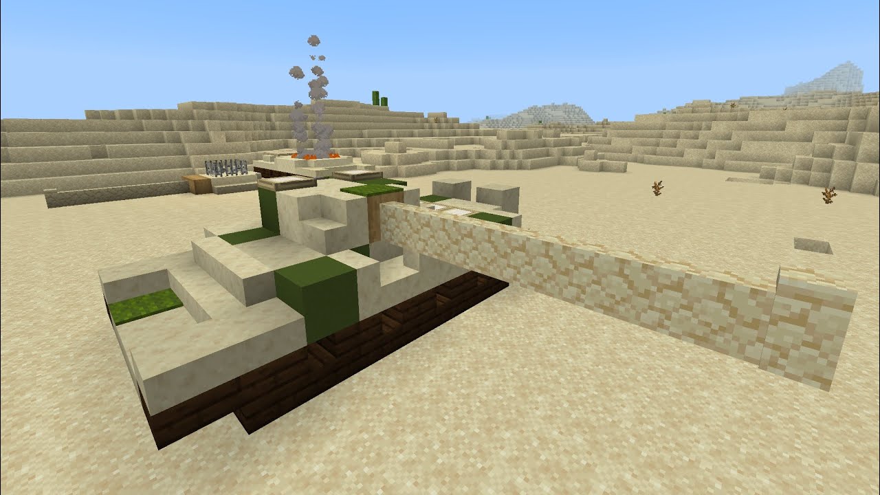 Minecraft T-54/T-55 Build Tutorial - YouTube