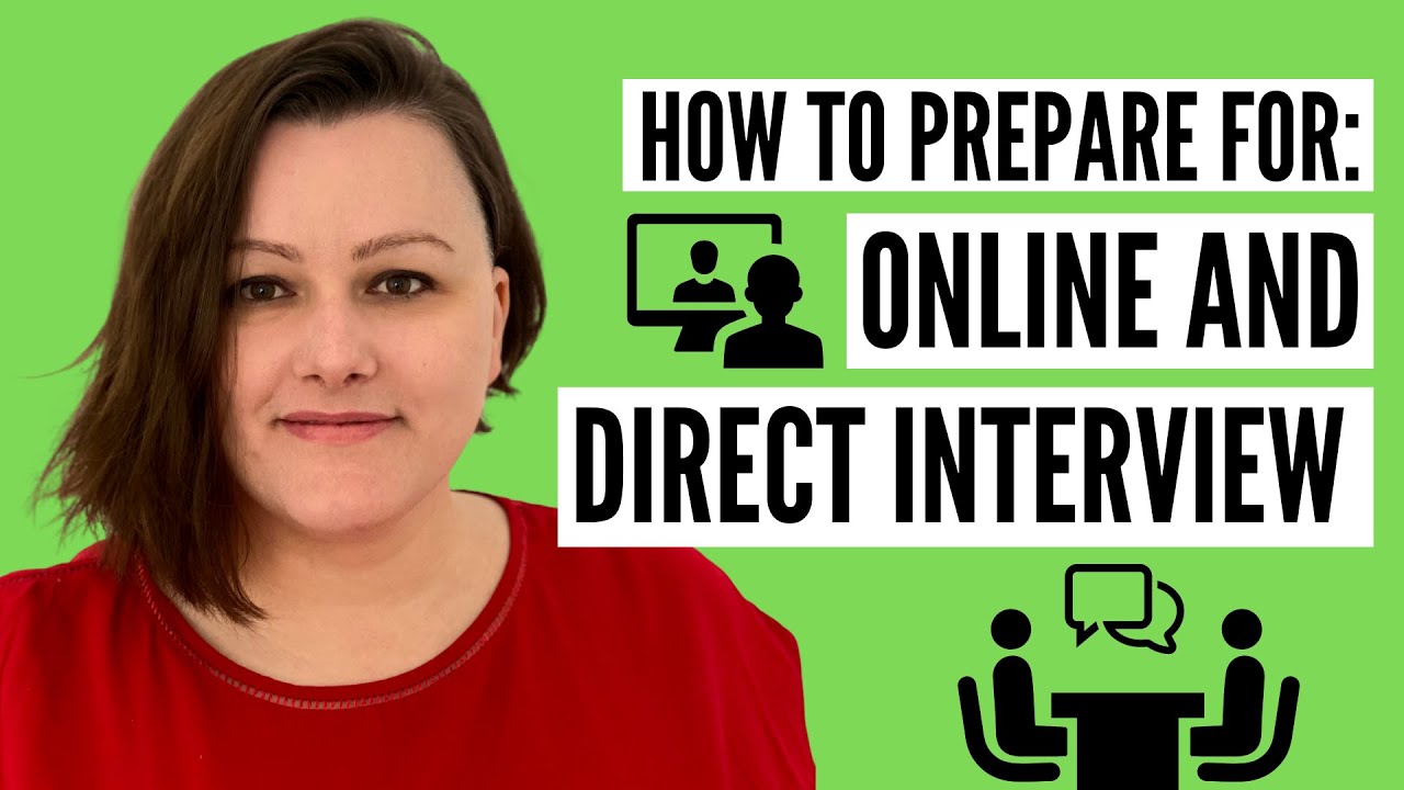 How to prepare for a job interview (especially online) - YouTube