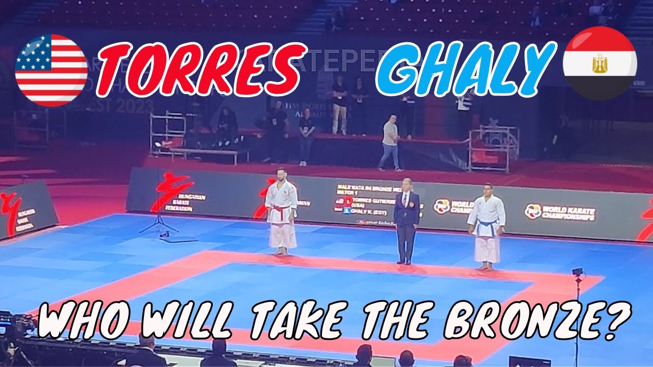 Ariel Torres vs Karim Ghaly | Male Kata 1st Bronze | World Karate ...