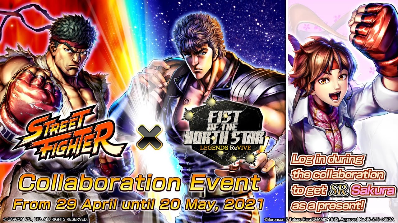STREET FIGHTER x Fist of the North Star LEGENDS ReVIVE Collaboration ...