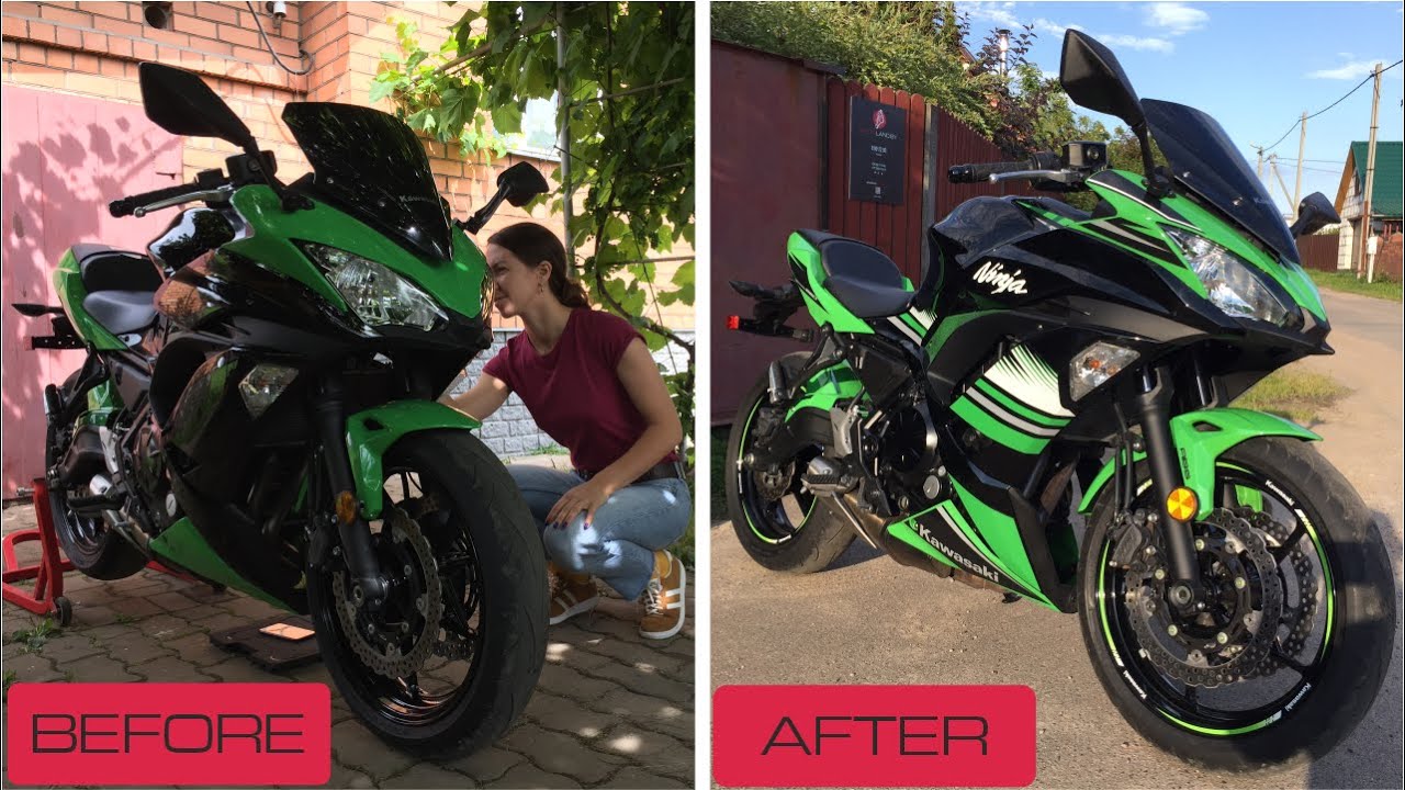 Kawasaki Ninja 650 EX650 Walk Around - Wrap project of street sport ...
