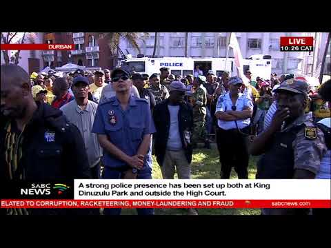 BLF leader Andile Mngxitama delivers his message of support for Zuma ...