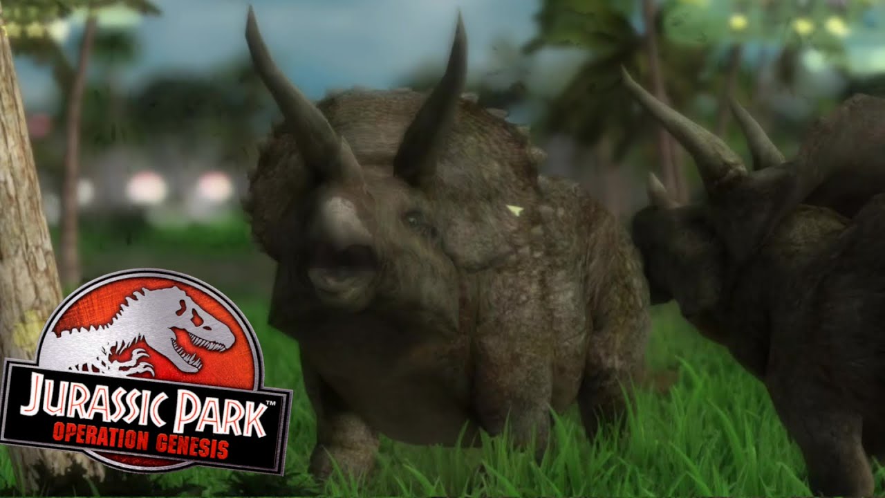 Triceratops | Jurassic Park Operation Genesis | Season 9 | (#7) - YouTube