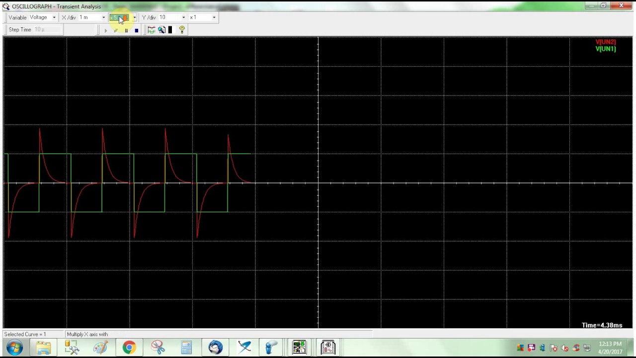 How to generate Oscillograph output in EDWinXP - YouTube