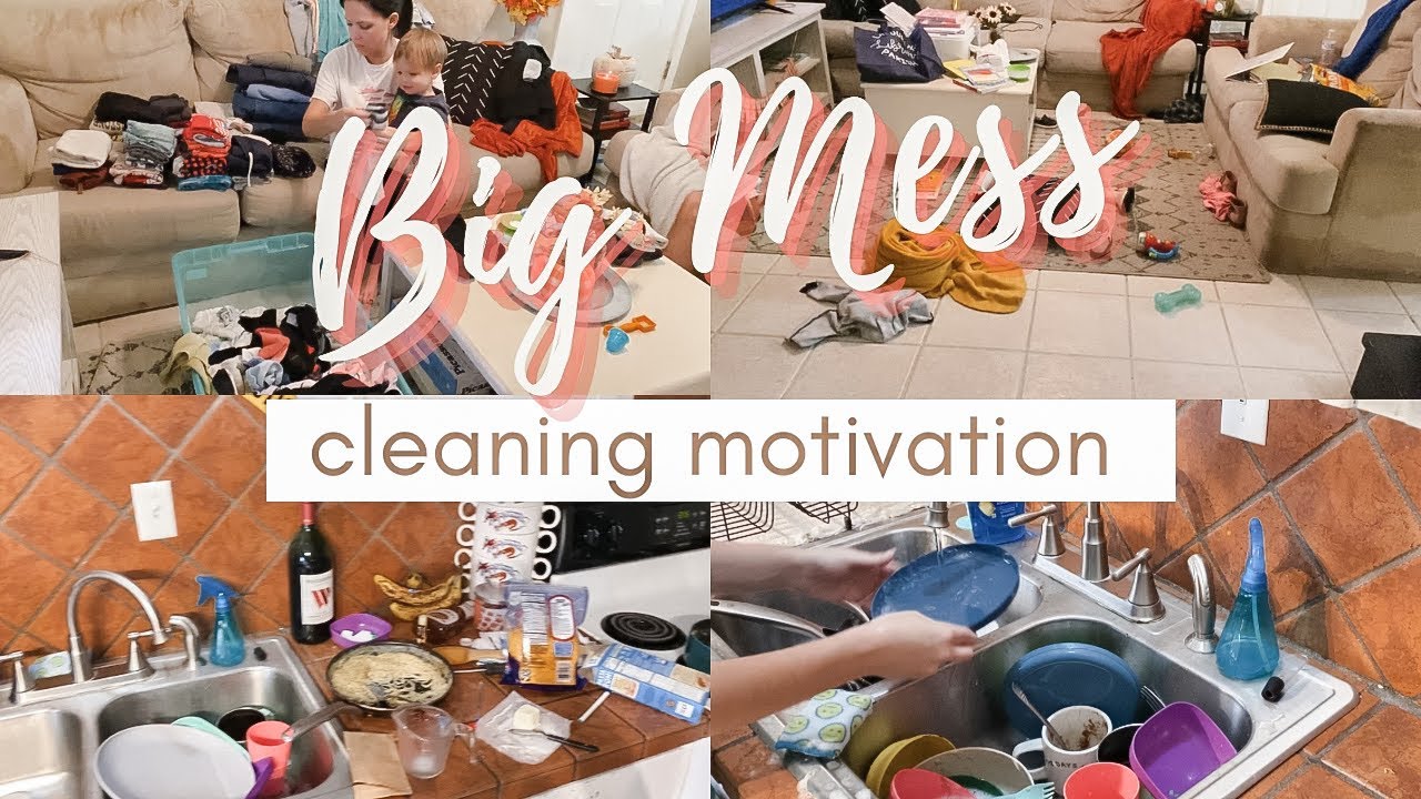 GIANT MESS! | CLEAN WITH ME | MESSY HOUSE | CLEANING MOTIVATION | ALDI ...