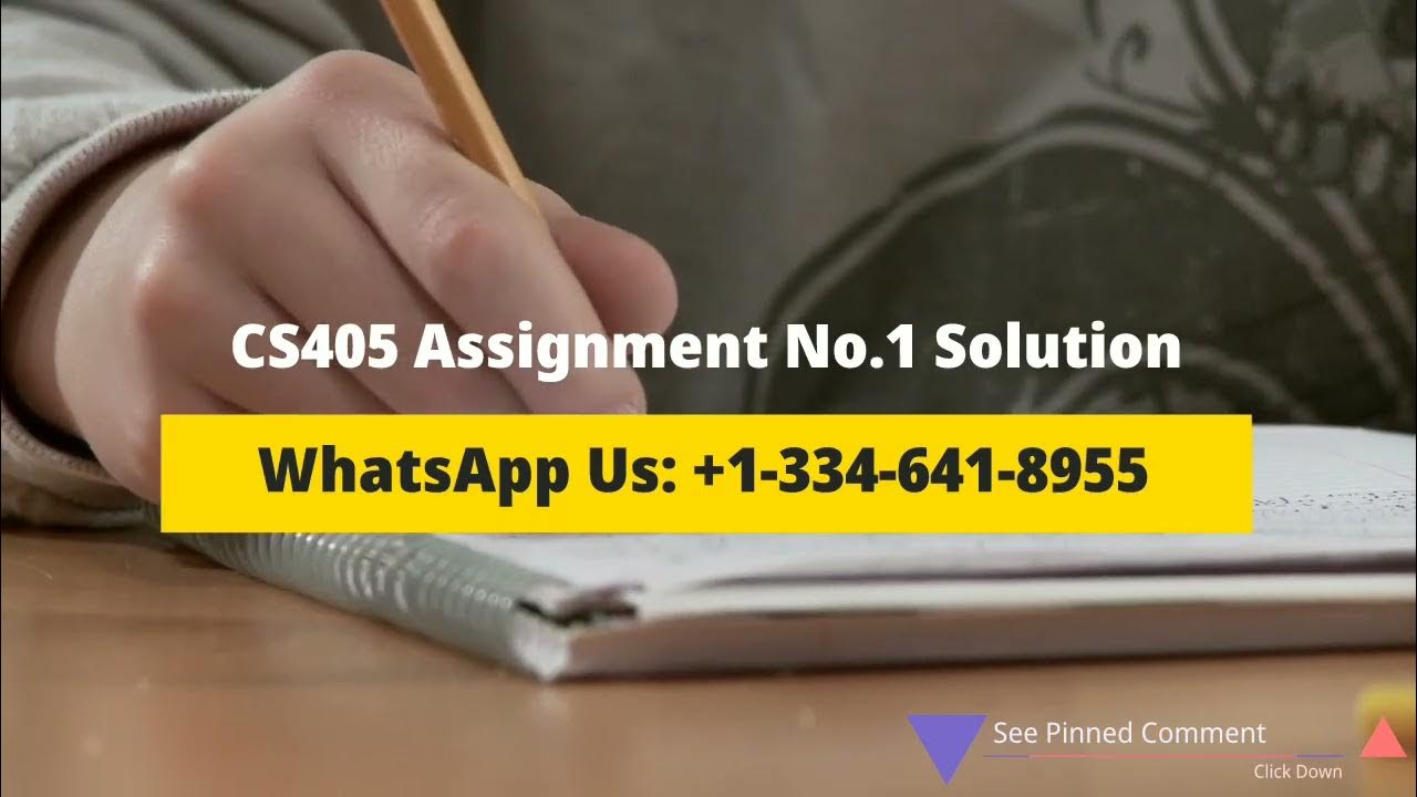CS405 Assignment No. 1 Solution Spring 2024 - YouTube