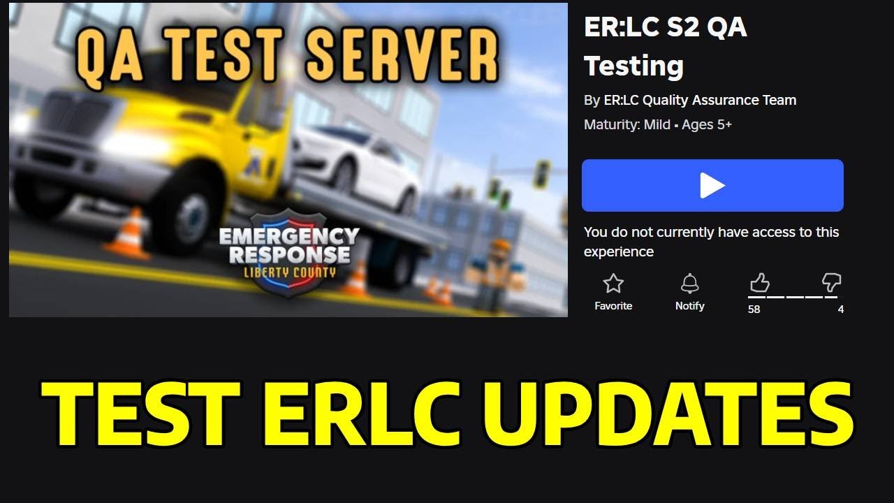 Want to test ERLC UPDATES? - heres how! - YouTube