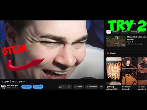 If @Steak says anything in the chat. I will give him my stream code (try 2) - YouTube