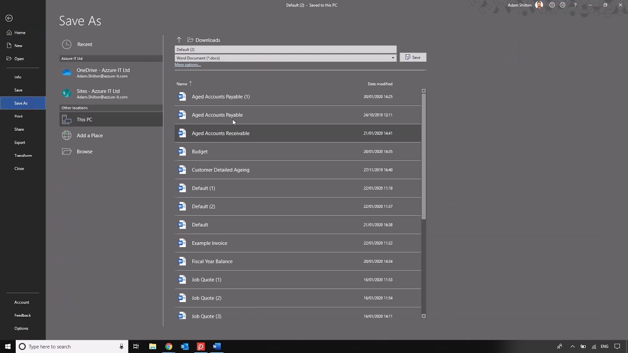 Business Central - Changing Document Layouts using Word - Part 2 - YouTube