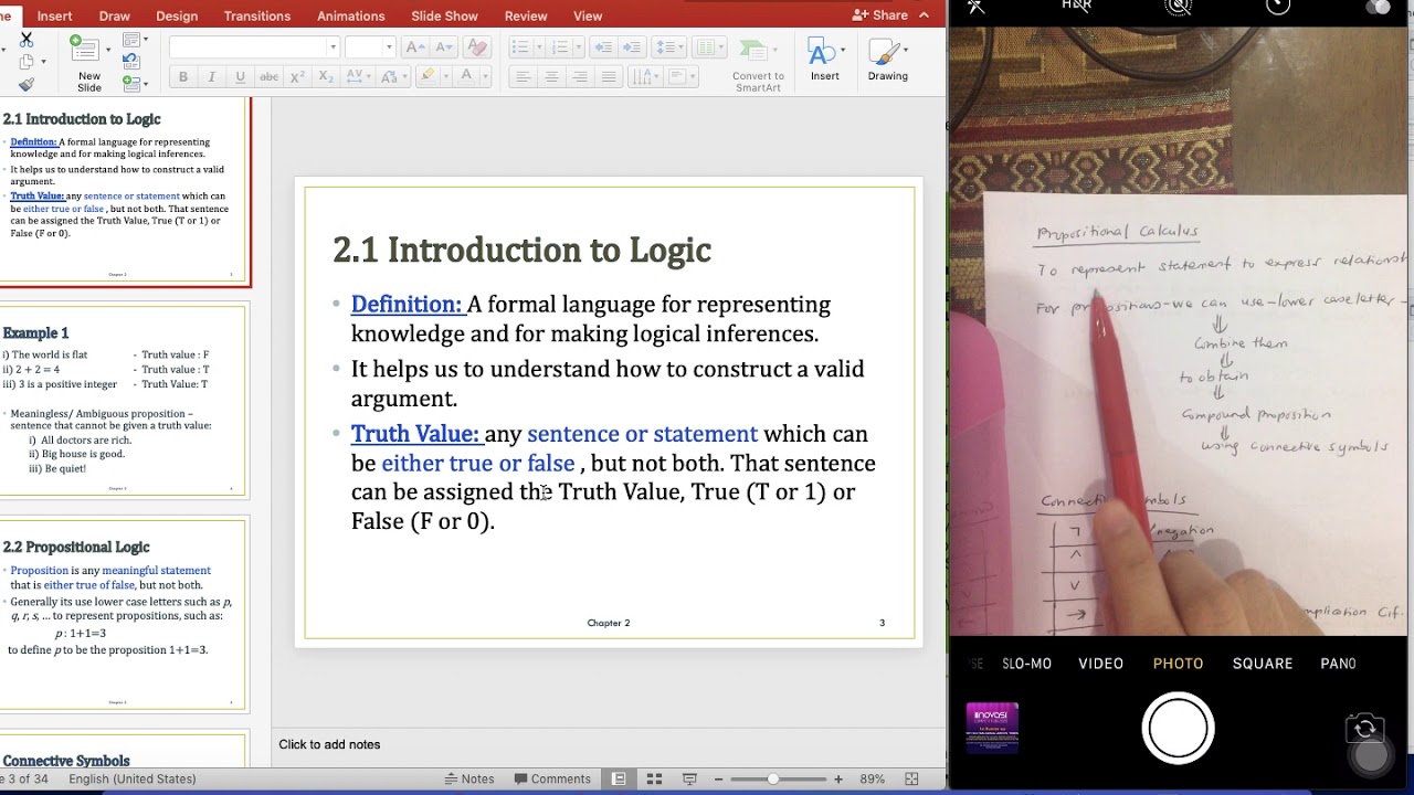 Chapter 2-Logic (Part A) - YouTube