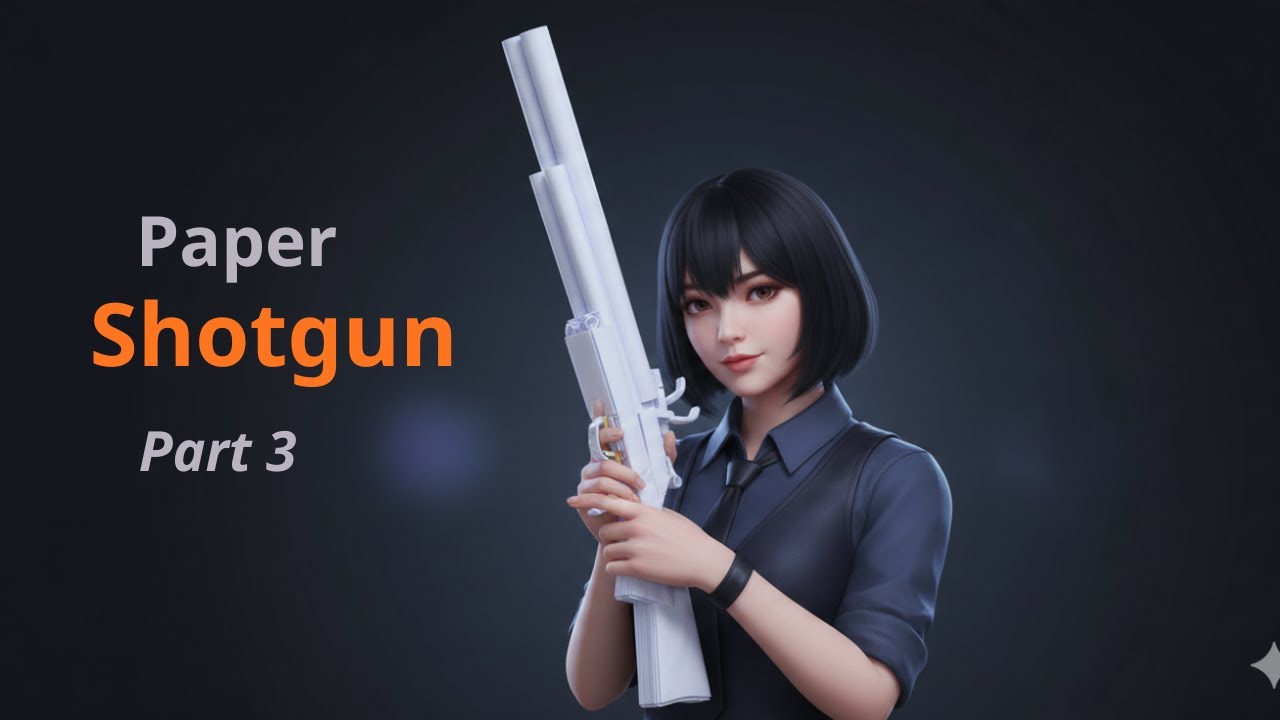 FINALIZING THE PAPER DOUBLE BARREL SHOTGUN | PAPER SHOTGUN ( PART 3 ...