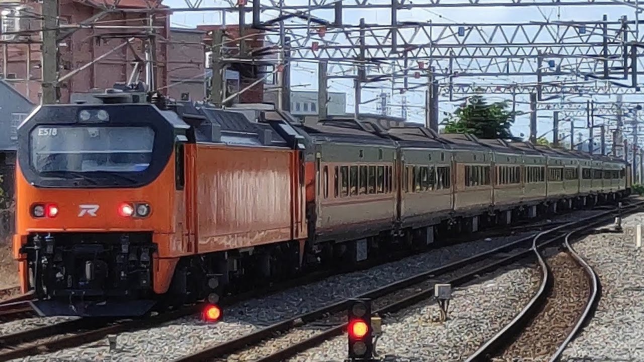 日常小片，122次自強（E500），苗栗39秒暴速離站，清脆魚尾鈑！尾速有衝+後聯機聲浪！再遇E514+E518組合！TR臺鐵 - YouTube