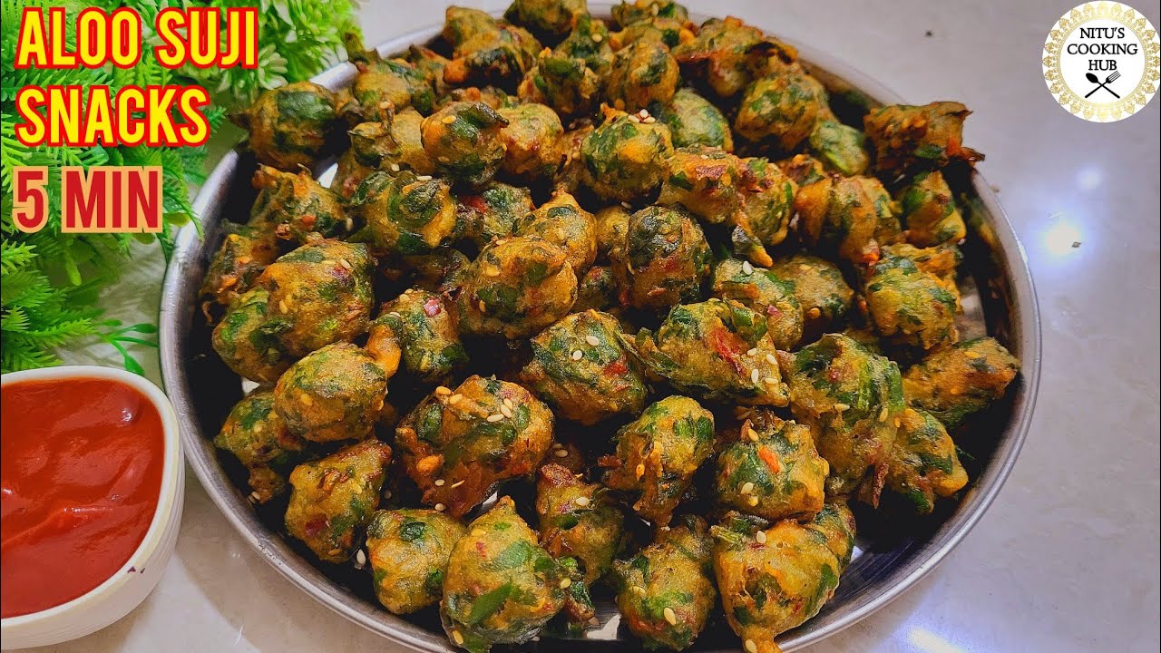 Aloo Suji Snacks Recipe 5 मिनट में सूजी और कच्चे आलू से बनाए कुरकुरा ...