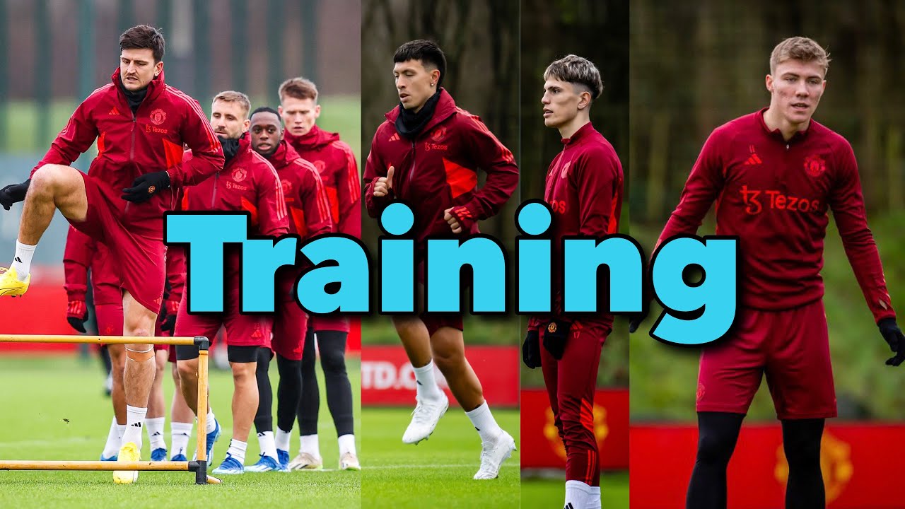 Manchester United Live Training 11th Dec: Højlund, Garnacho |Last Session Before Bayern Munich ...