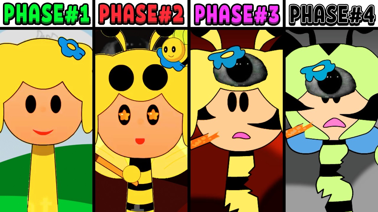 All Phases in New Incredibox Sprunki Oc of Bea: From Phase 1 to Phase 4 ...