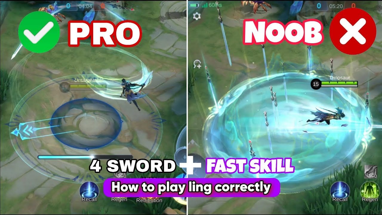 TUTORIAL LING HOW TO PLAY ROTATION AND HOW PLAY LING CORRECTLY 4 SWORD ...