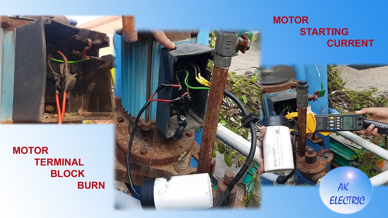 MOTOR TERMINAL BLOCK ISSUE, MOTOR TROUBLE SHOOTING, MOTOR STARTING ...