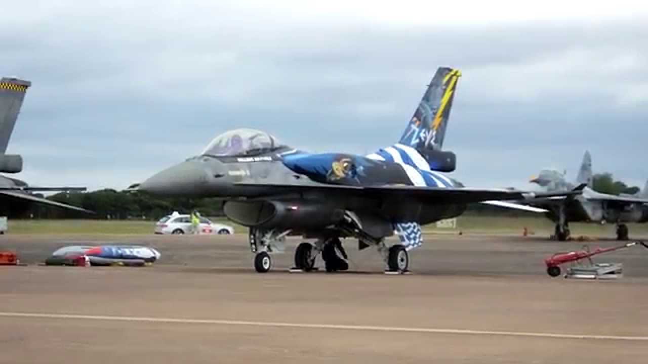 F-16 Demo Team "Zeus" - engine start. - YouTube