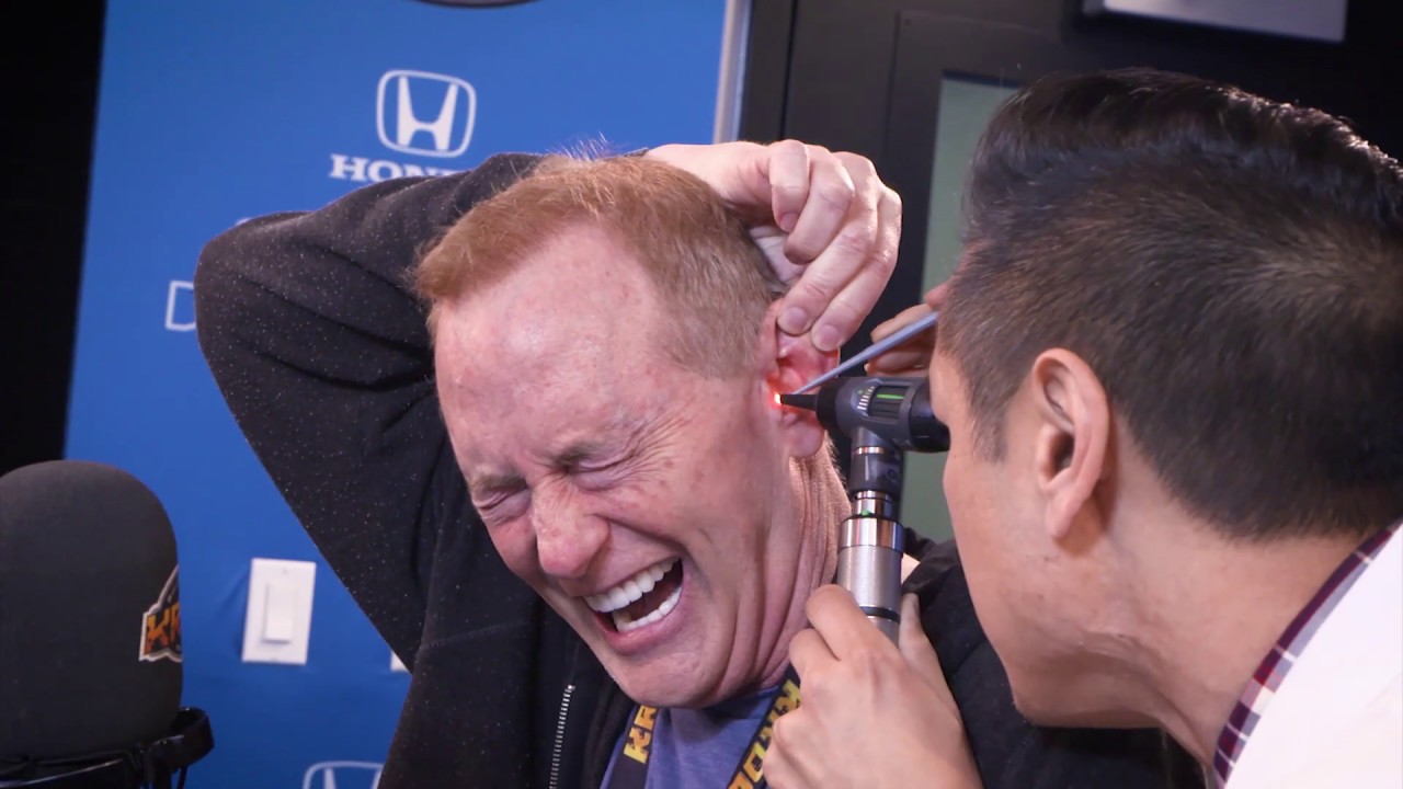 Dr. Gil Cleans Kevin & Beer Mug's Ears on Kevin in the Morning - YouTube