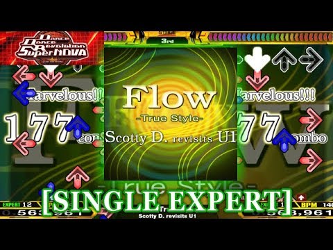 【DDR SN】 Flow (True style) [SINGLE EXPERT] 譜面確認＋クラップ - YouTube
