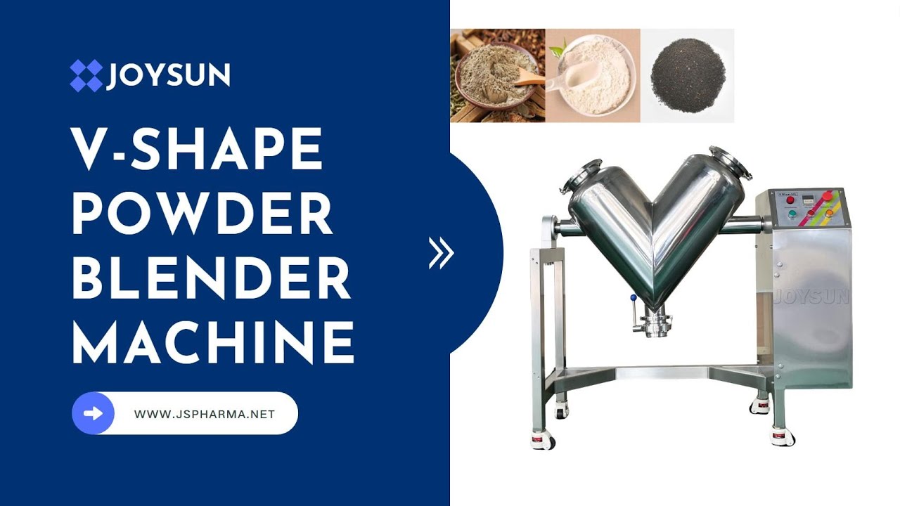 V shape Powder Blender Machine - YouTube