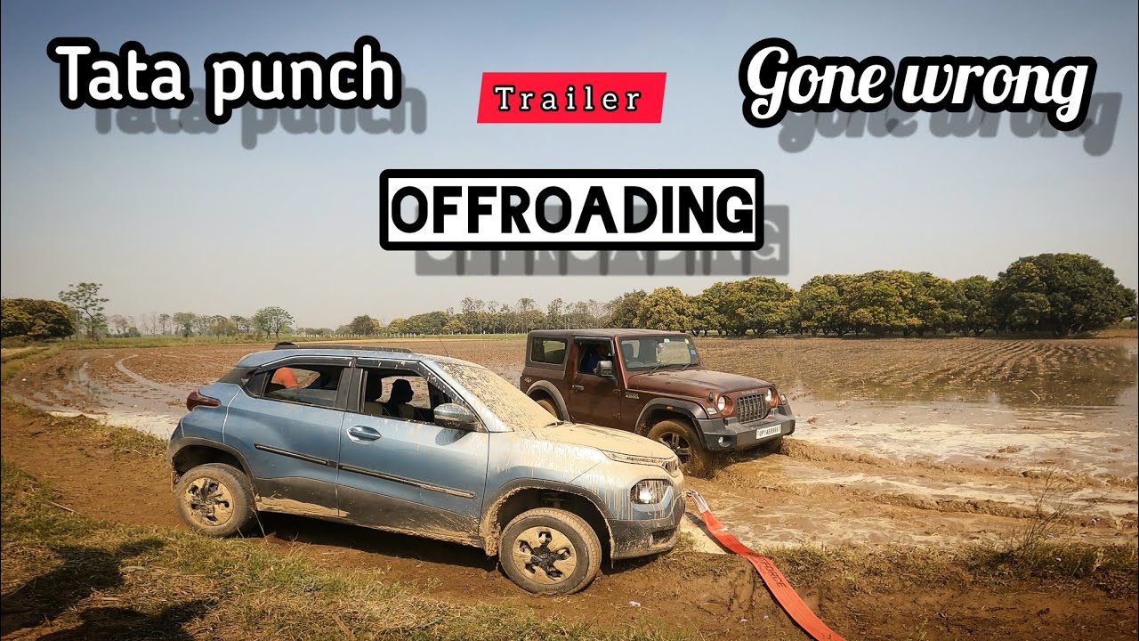 Punch offroading gone wrong|Punch बूरी तरहा फस गयी| Rescued by thar ...